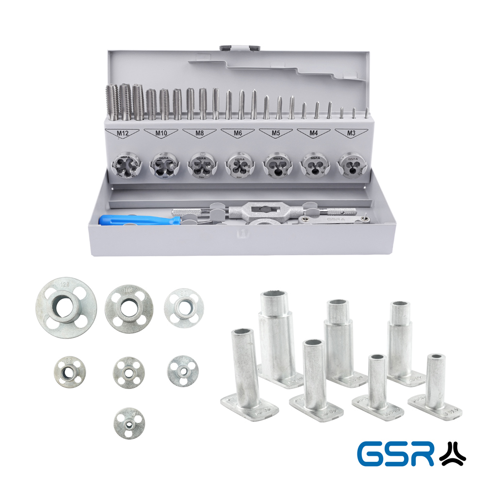 Artikeldetails GSR Gewindeschneider-Set 32 teilig mit Gewindebohrer ...