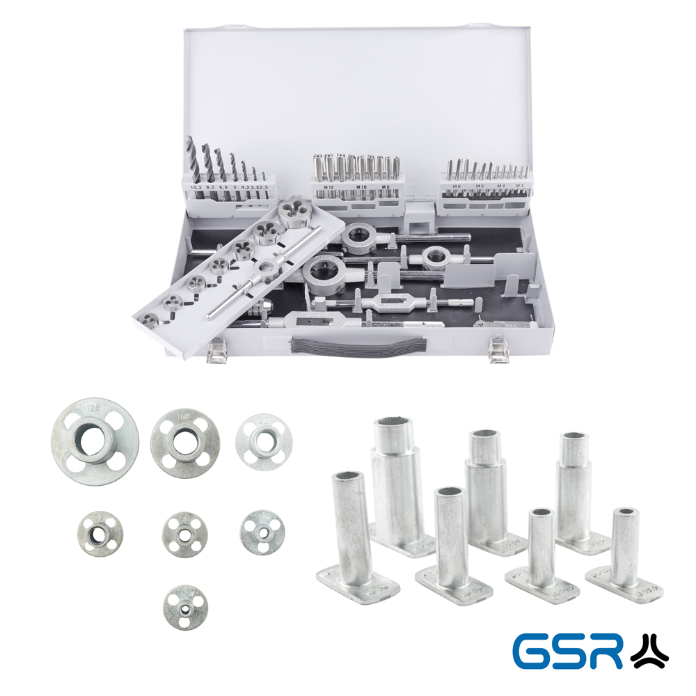 Artikeldetails GSR tap and die set 45-piece with tap and die guides