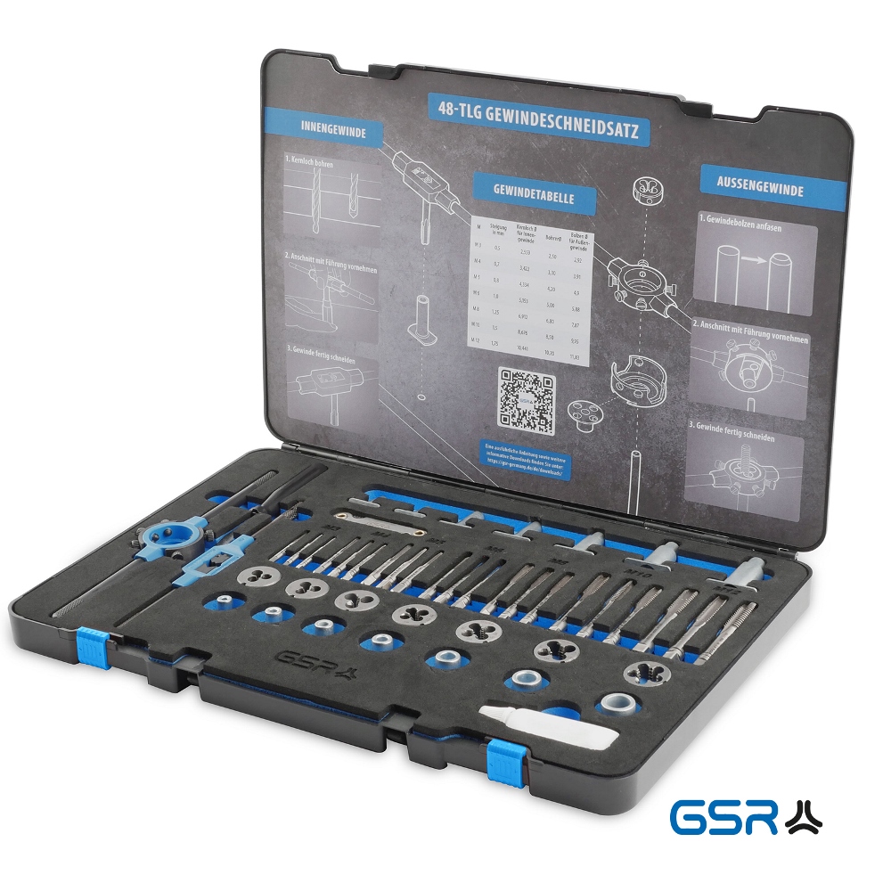Artikeldetails PROFI_Gewindeschneidsatz64tlg_M3-M24_HSSG
