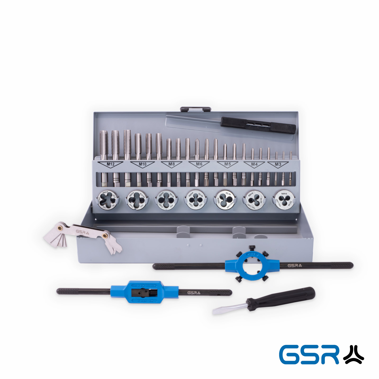 Artikeldetails GSR 32-piece PROFESSIONAL tap and die set M3 - M12 with ...